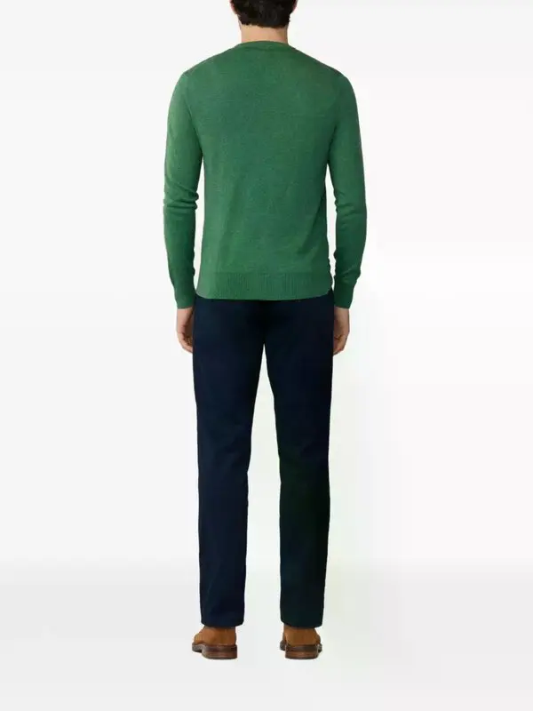 HACKETT LONDON Embroidered Crew-neck Sweater