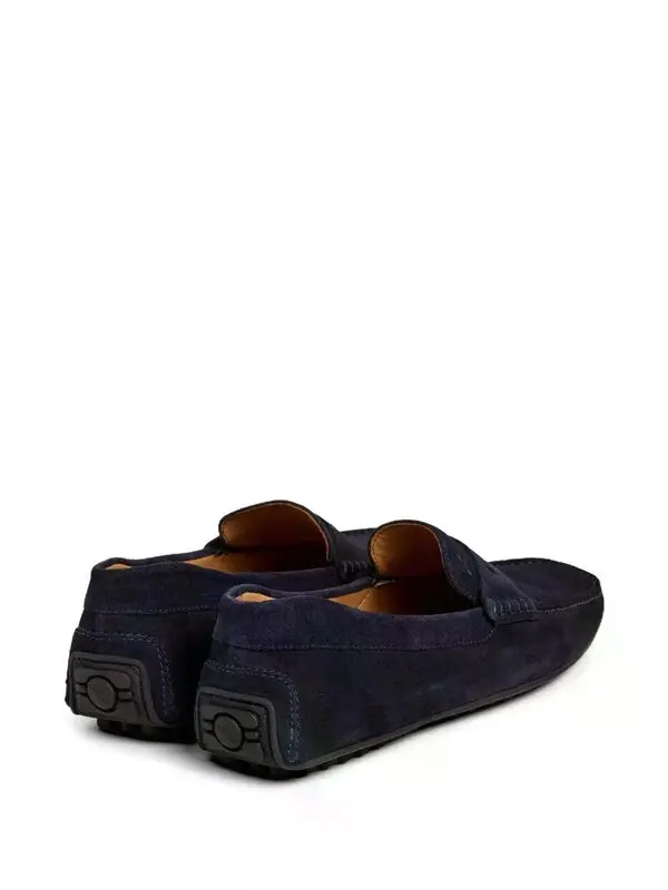 HACKETT LONDON Driver Saddle Suede Loafers