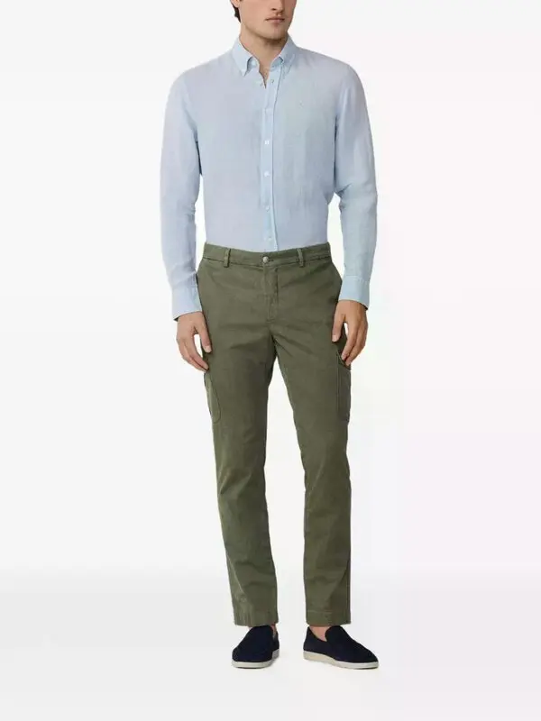 HACKETT LONDON Brompton Button-down Linen Shirt
