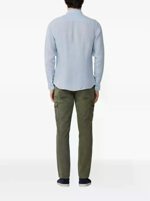 HACKETT LONDON Brompton Button-down Linen Shirt