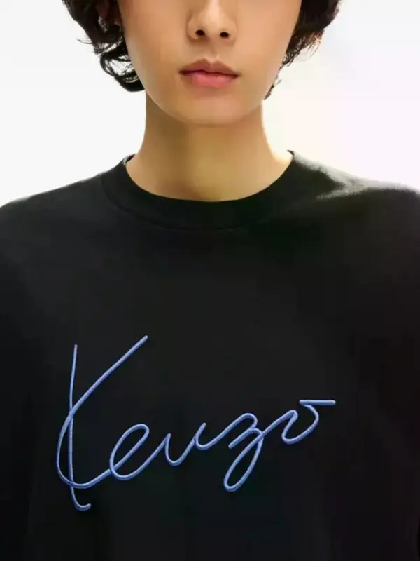 Kenzo Logo-embroidered Long-sleeve T-shirt