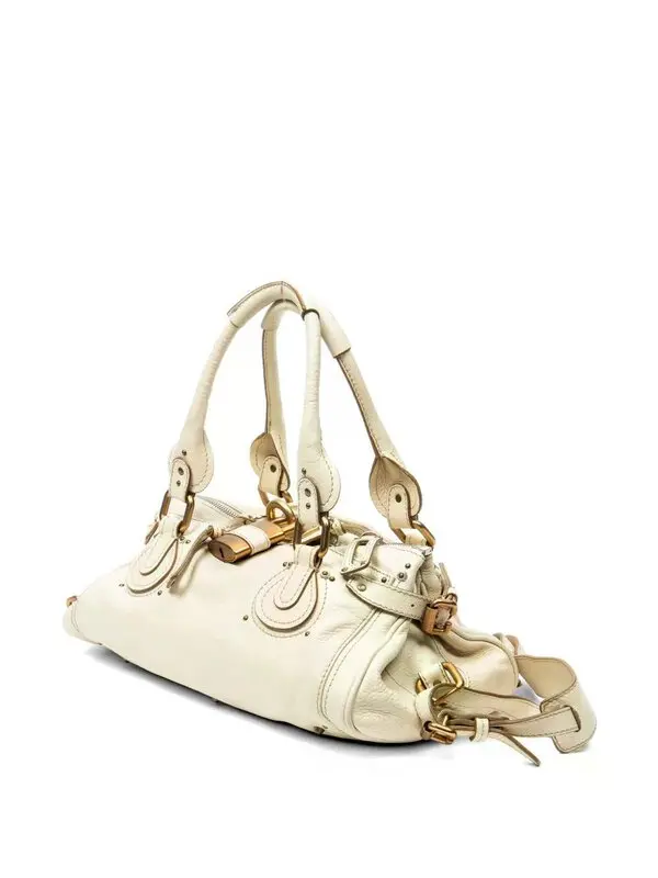 Chloé Paddington Leather Shoulder Bag - Neutrals