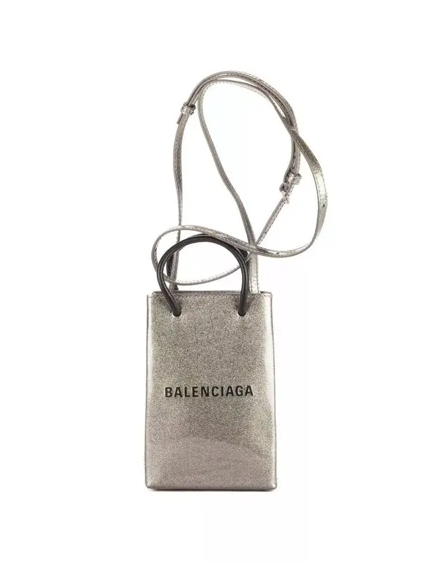 Balenciaga North South Cross Body Bag - Grey