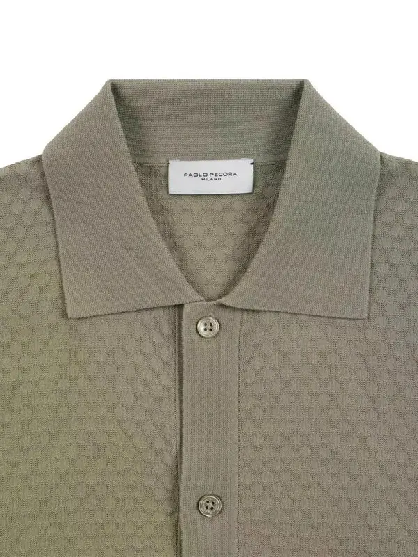 PAOLO PECORA Cotton Shirt - Green