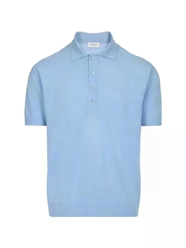 PAOLO PECORA Silk Bouclé Polo Shirt
