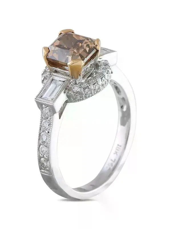 LB EXCLUSIVE 2.20 Carat Multi-cut Diamond Ring In 18k White Gold