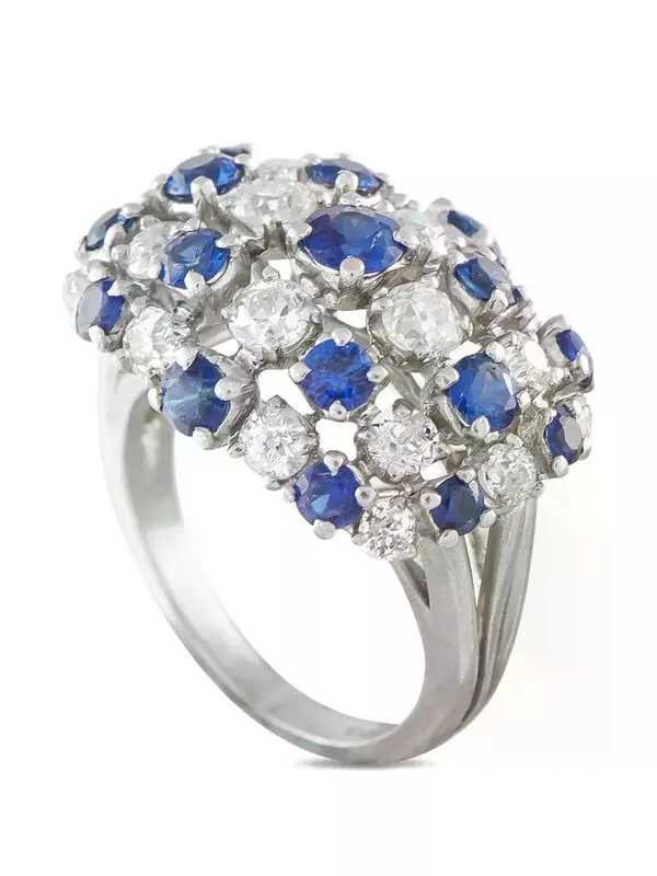 LB EXCLUSIVE Sapphire And Diamond Ring - Silver