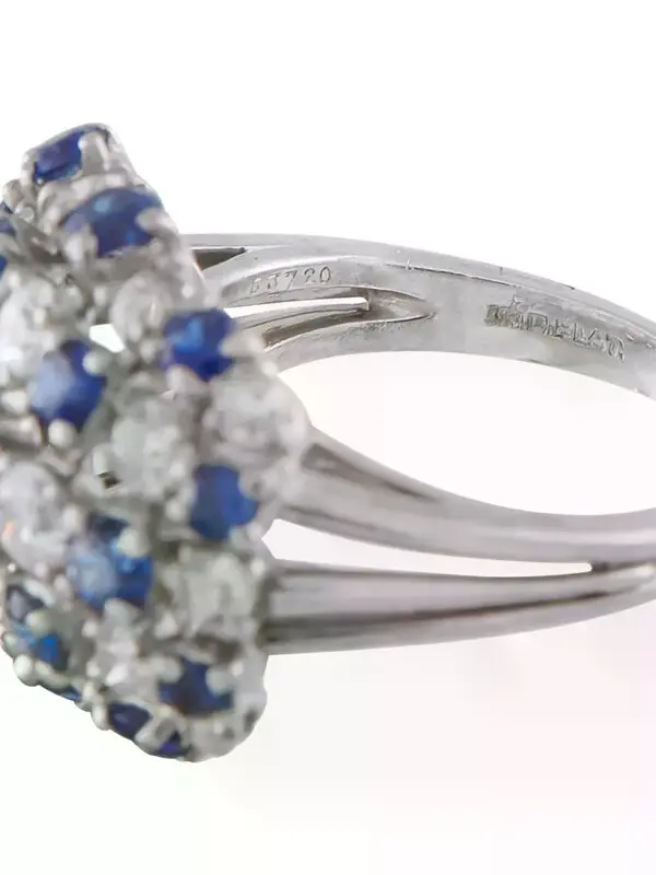 LB EXCLUSIVE Sapphire And Diamond Platinum Ring