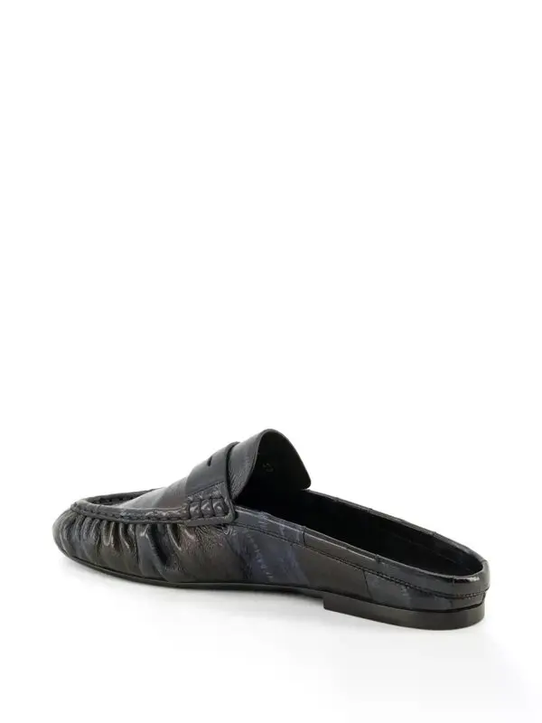 Saint Laurent Cassandre Eel-leather Mules