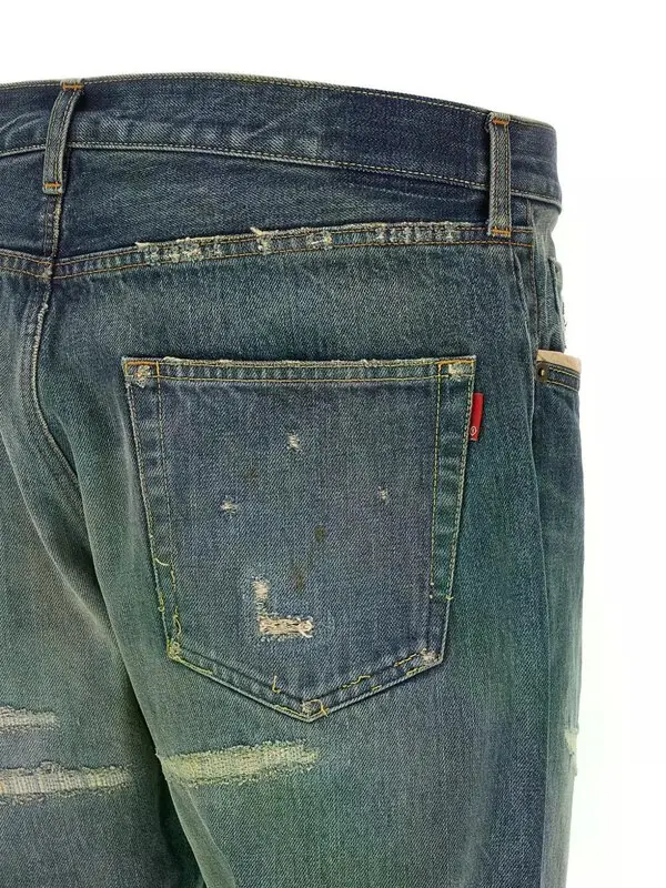 Undercover Embroidered Distressed Jeans