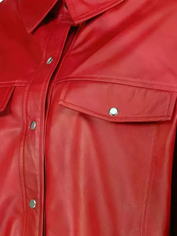 IRO PARIS Leather Buttoned Jacket