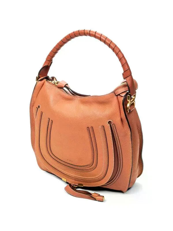 Chloé Medium Marcie Leather Shoulder Bag - Brown