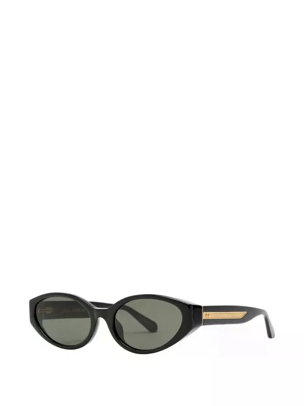 Linda Farrow Lyra Oval-frame Sunglasses