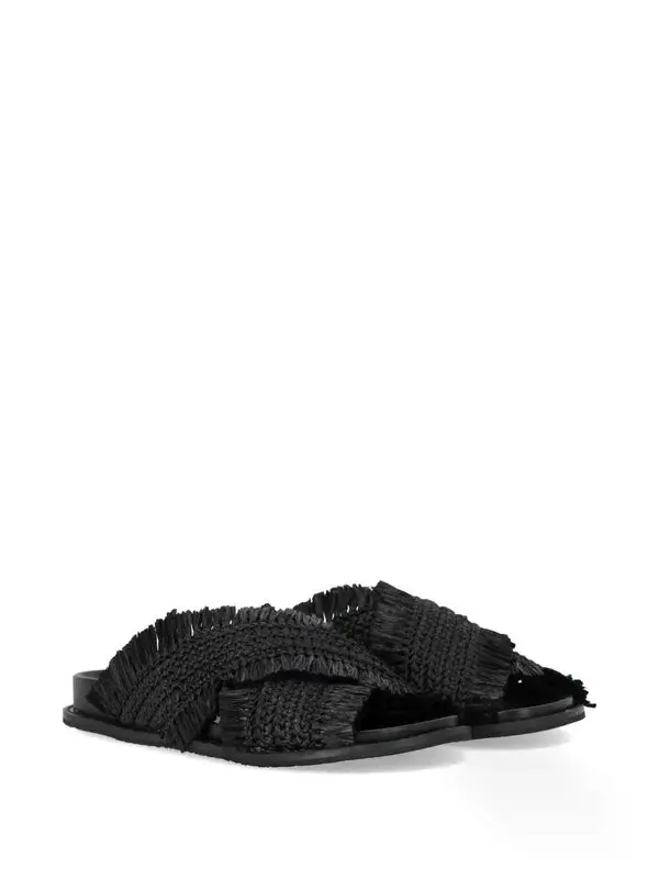 Michael Kors Peyton Fringed Woven Sandals