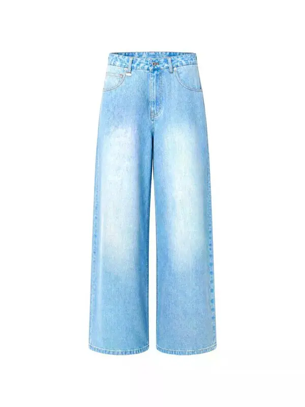 METALWOOD STUDIO Faded Wide-leg Jeans
