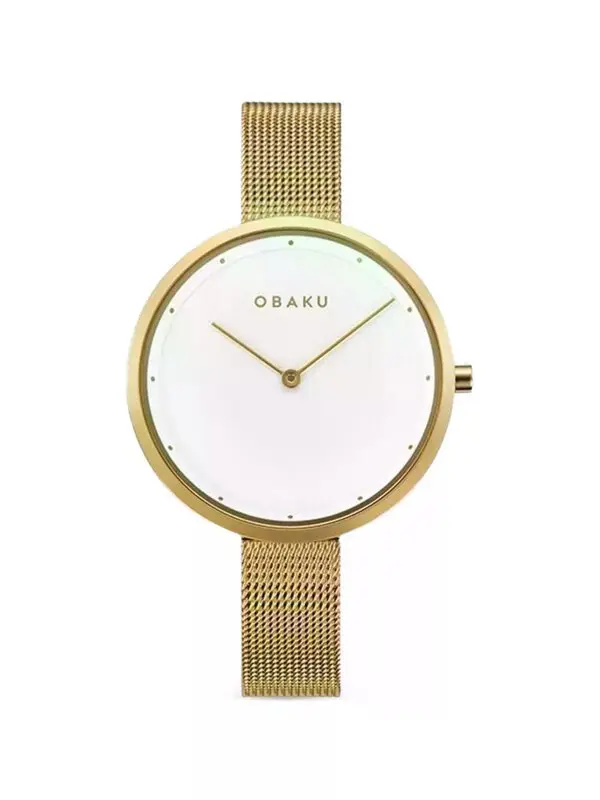 OBAKU Ark Lille 32mm Quartz Watch With Mesh Bracelet - White