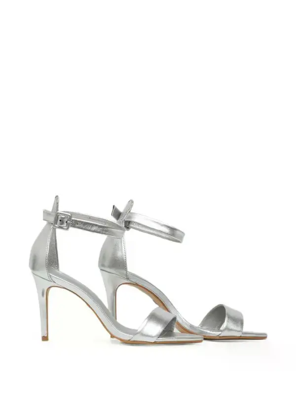ANDREA CARRANO Metallic-effect Buckle-fastening Sandals