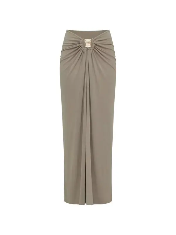 Christopher Esber Bezel Quartz Maxi Skirt - Neutrals