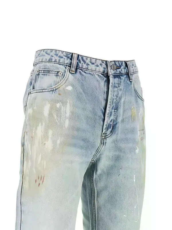 COLE BUXTON Paint-splatter Distressed Jeans