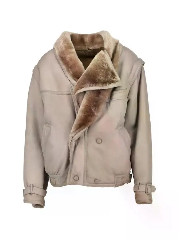 Valentino Garavani Double-breasted Shearling Jacket