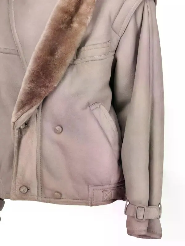 Valentino Garavani Double-breasted Shearling Jacket