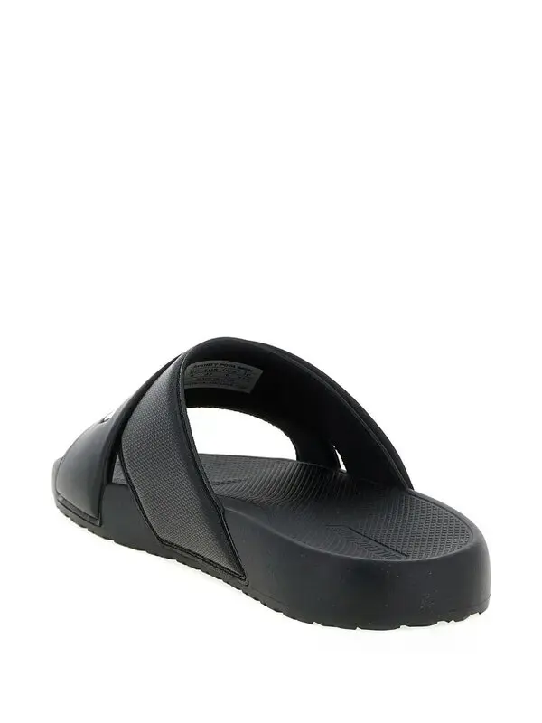 Balenciaga Sporty Pool Embossed Slides - Black
