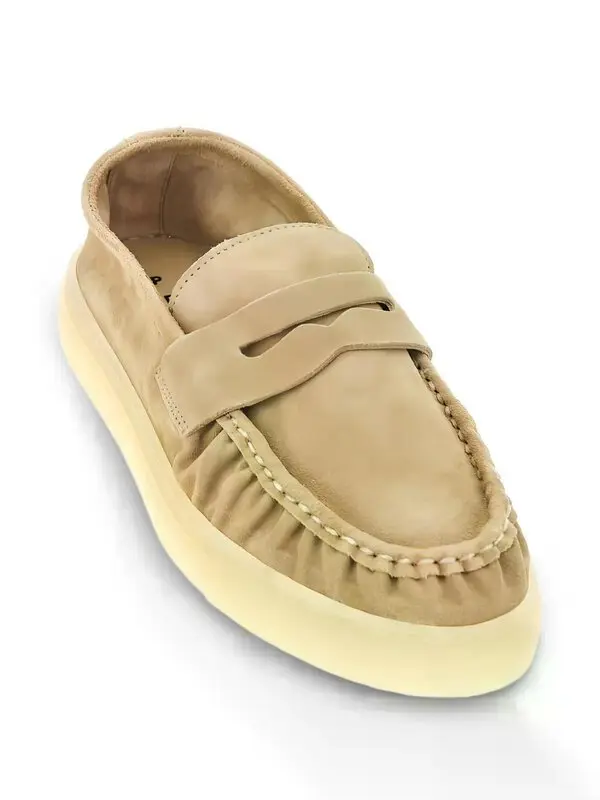COPENHAGEN  Ruched Detail Penny Loafers