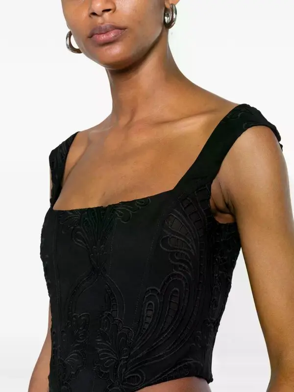 Giuseppe Di Morabito Embroidered Corset Top