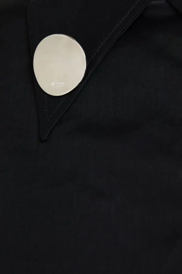JIL SANDER Embellished Cotton Voile Top
