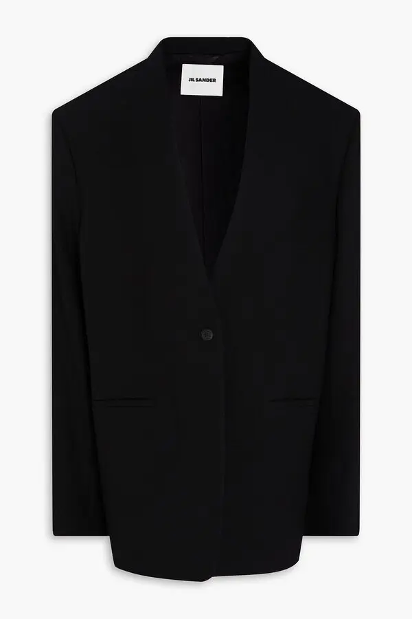 JIL SANDER Wool-canvas Blazer
