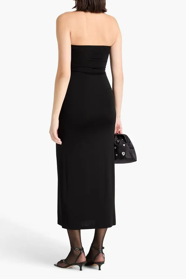 Tove Strapless Jersey Midi Dress