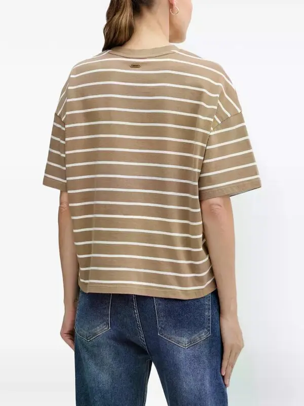 Barbour Striped Logo T-shirt