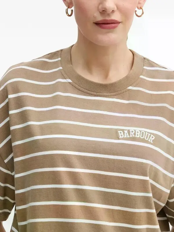 Barbour Striped Logo T-shirt