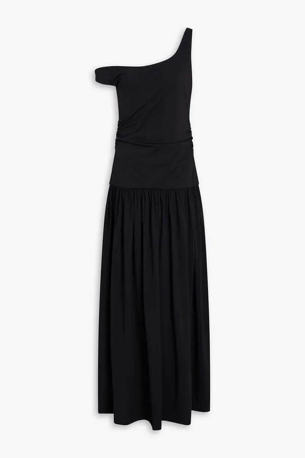 RÓHE Off-the-shoulder Ruched Stretch-jersey Maxi Dress