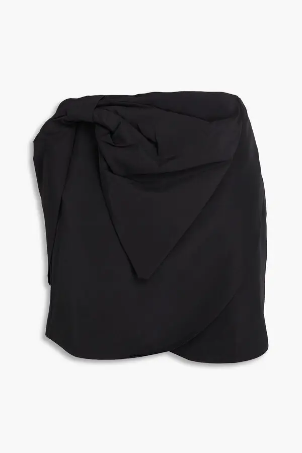 Farm Rio Taffeta Mini Skirt With Bow Detail