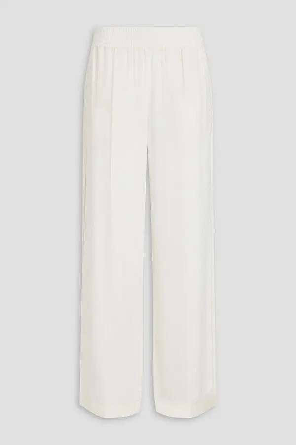 Victoria Beckham Satin Jacquard Straight-leg Pants