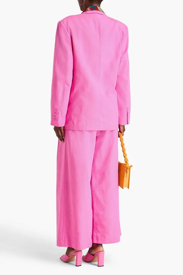 Farm Rio Lyocell And Cotton-blend Blazer