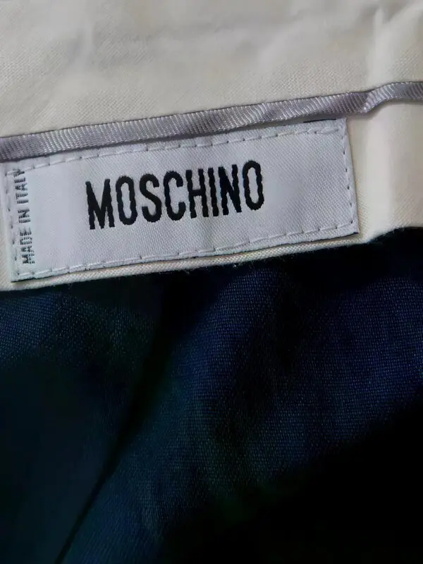 Moschino Embroidered Hem Waistband Trousers