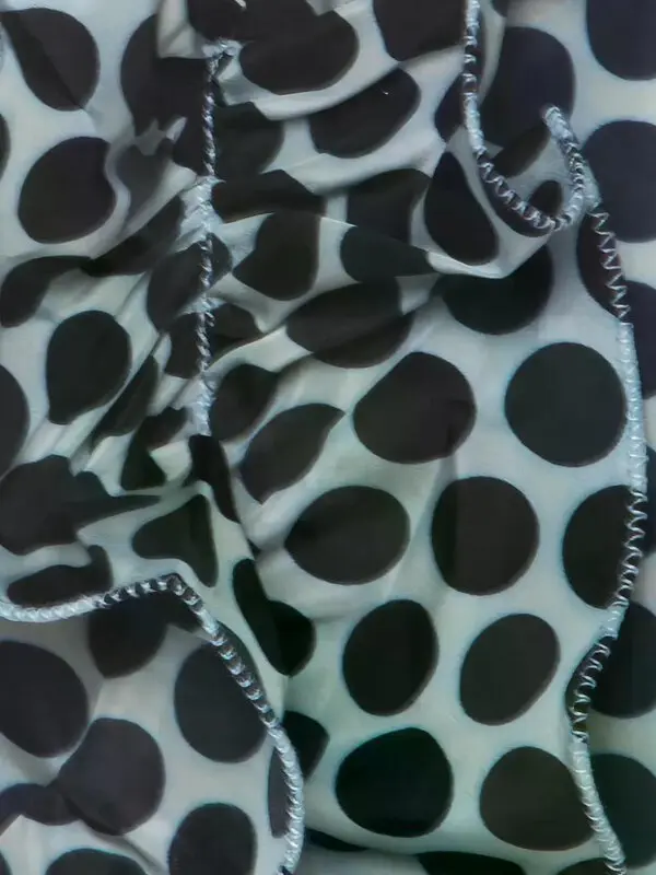 Marni Polka Dot Ruffle Midi Skirt
