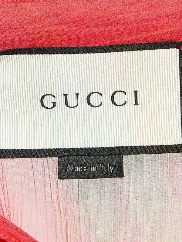 Gucci Chiffon Ruffled Shirt