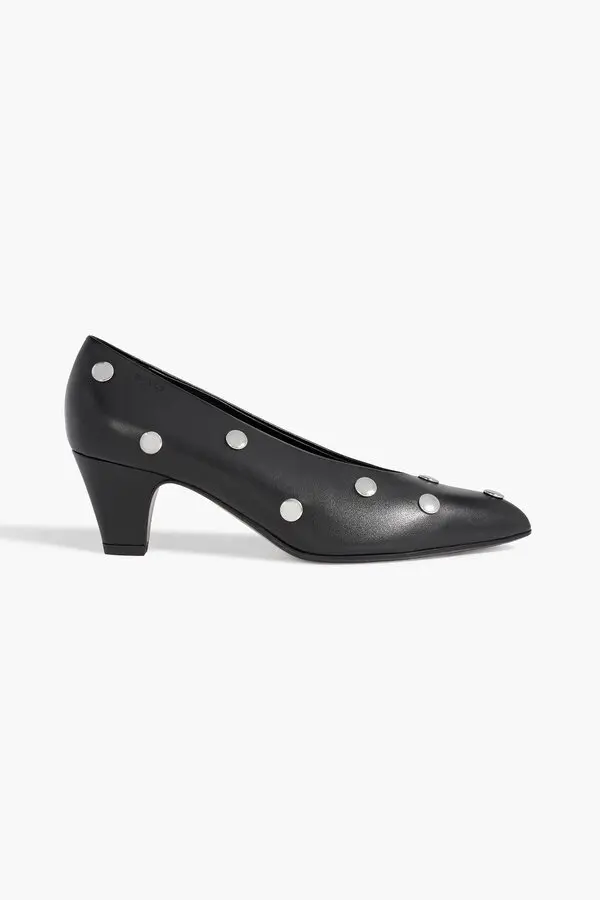 Bally Studded Leather Pumps