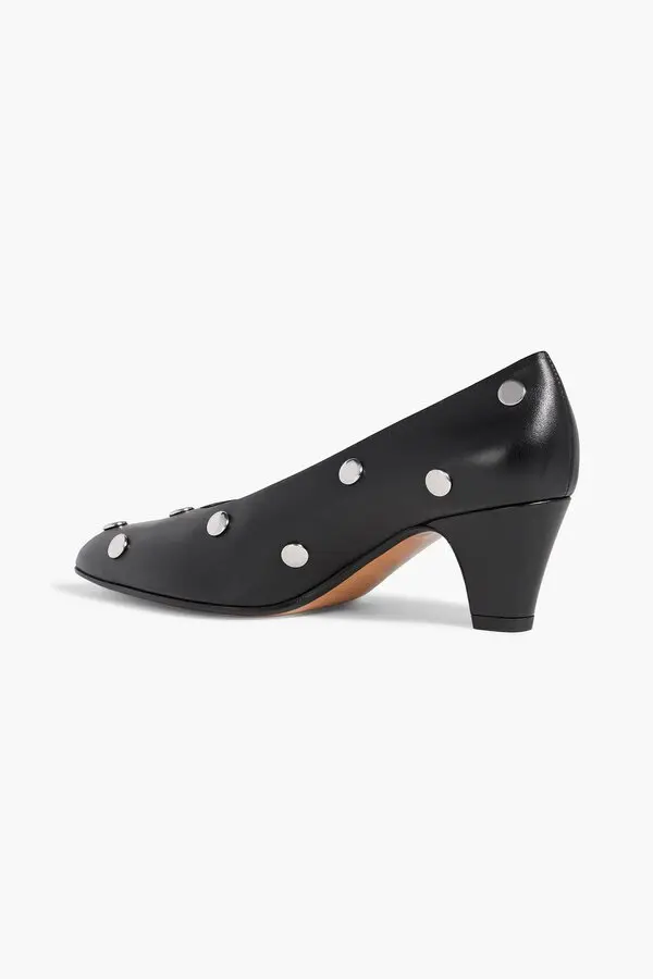 Bally Studded Leather Pumps