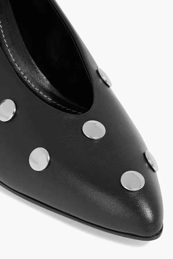 Bally Studded Leather Pumps