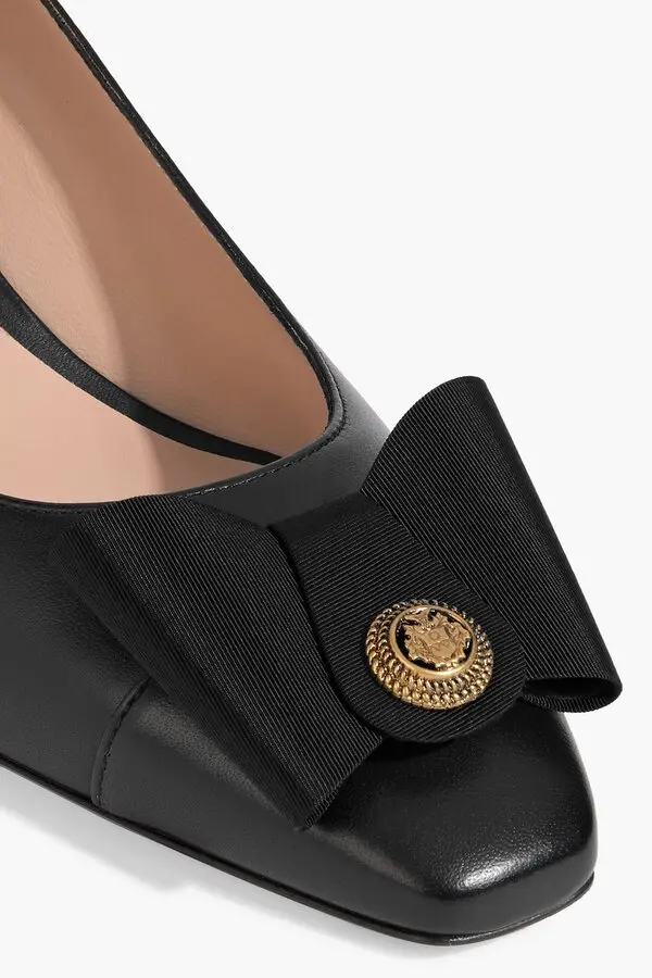 Bally Bemily Bow Detailed Leather Pumps