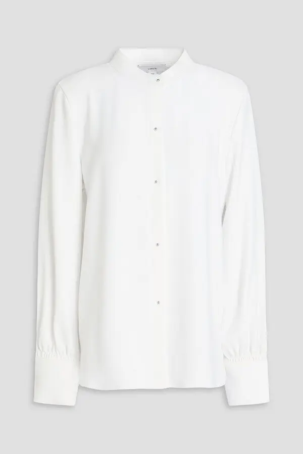 Vince Gathered Crepe Shirt
