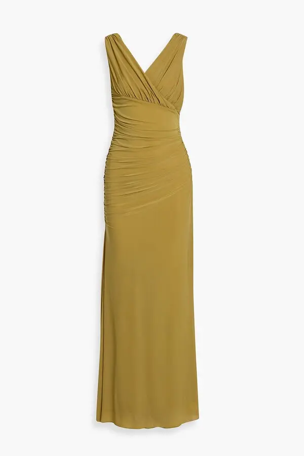 Ronny Kobo Sophia Draped Jersey Maxi Dress