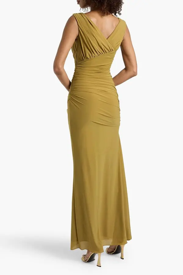 Ronny Kobo Sophia Draped Jersey Maxi Dress