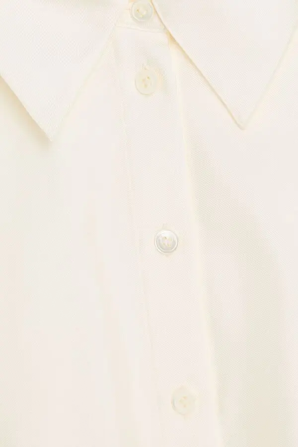 RÓHE Cutout Silk-twill Shirt