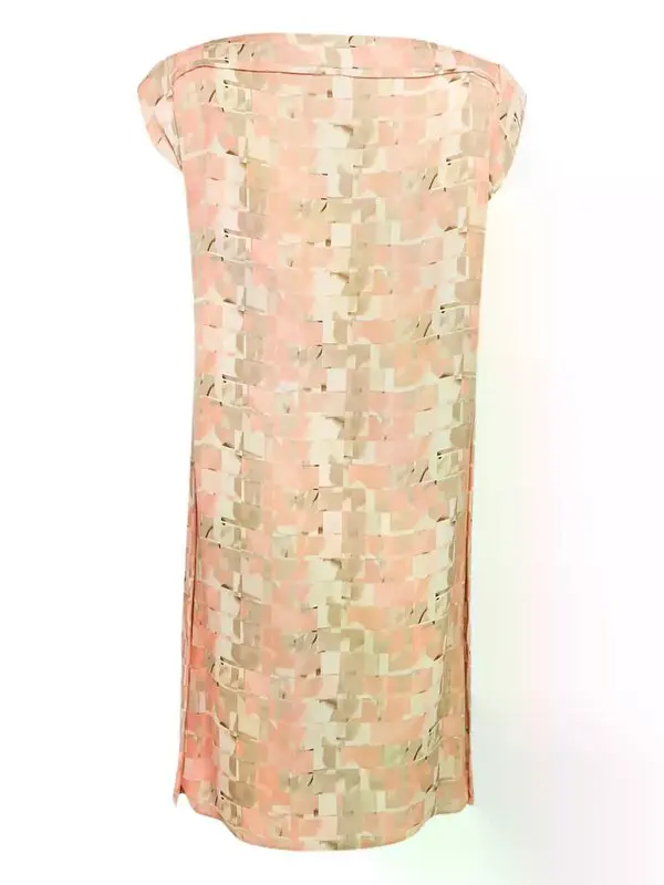 ARMANI Abstract Pattern Silk Dress