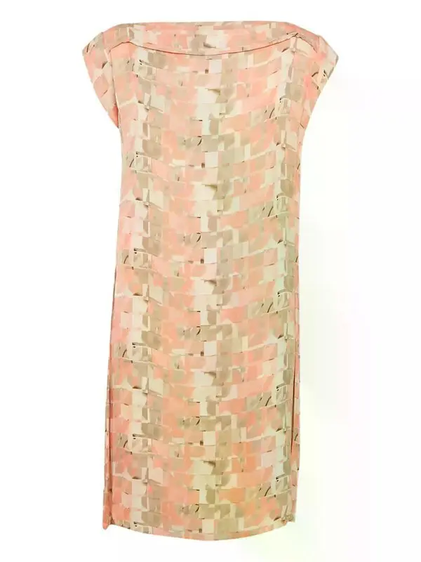 ARMANI Abstract Pattern Silk Dress